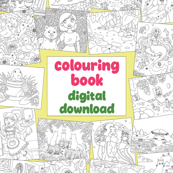 Colouring Book – Critters and Characters DIGITAL DOWNLOAD - Baylee Jae