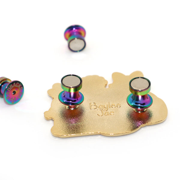 Set of 10 "Rad Backs" Magnetic Locking Pin Clutches - Baylee Jae