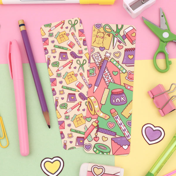 "Stationery Colourful" Bookmark - B Grade - Baylee Jae