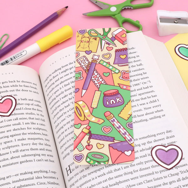 "Stationery Colourful" Bookmark - Baylee Jae
