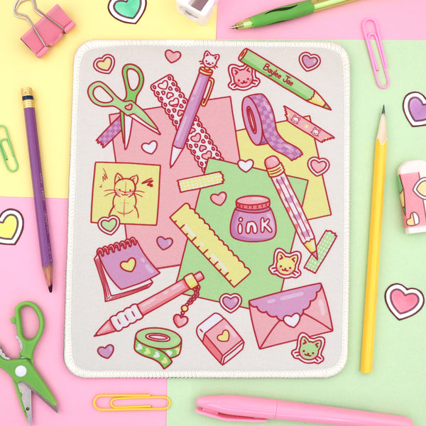 "Stationery Colourful" Mouse Pad - Baylee Jae