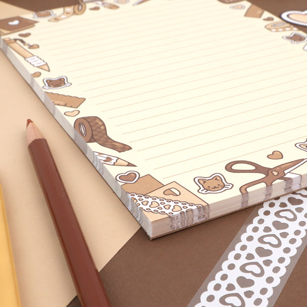 "Stationery Brown" Notepad - Baylee Jae