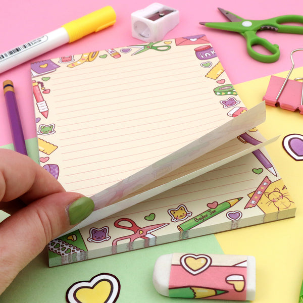 "Stationery Colourful" Notepad - Baylee Jae
