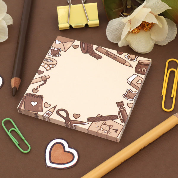 "Stationery Brown" Post-it® Sticky Notes - Baylee Jae
