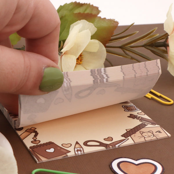 "Stationery Brown" Post-it® Sticky Notes - Baylee Jae
