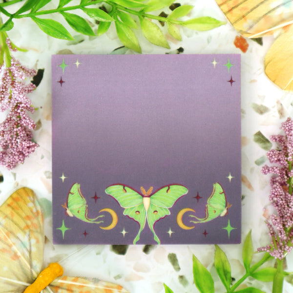 "Luna Moth" Post-it® Sticky Notes - Baylee Jae