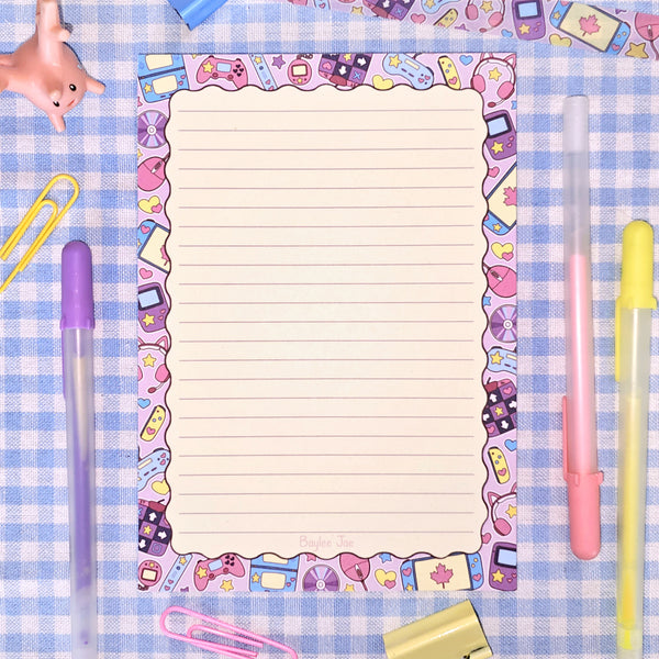 "Video Game" Notepad - Baylee Jae