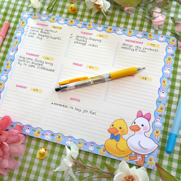 "Little Duckies" Weekly Planner Pad - Baylee Jae
